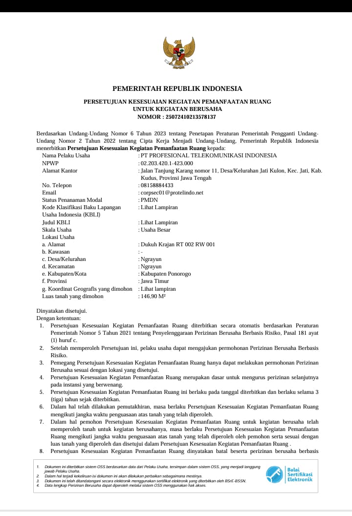 Jasa pengurusan PKKPR Pemanfaatan Ruang dengan RTR.