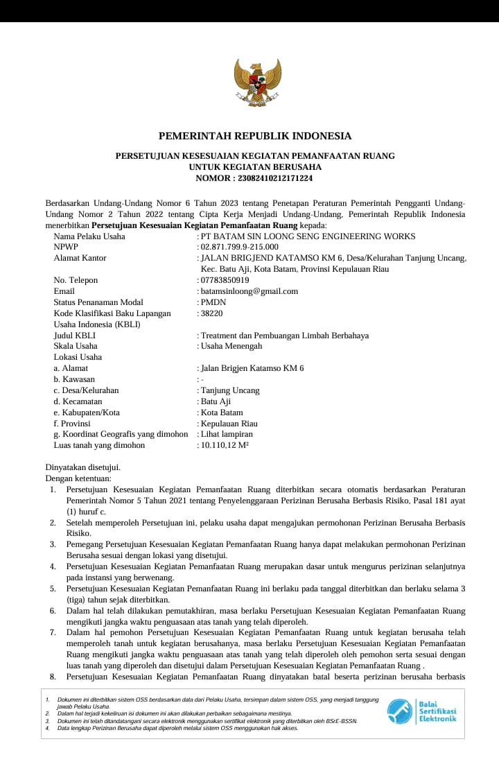 Jasa pengurusan PKKPR Pemanfaatan Ruang dengan RTR.