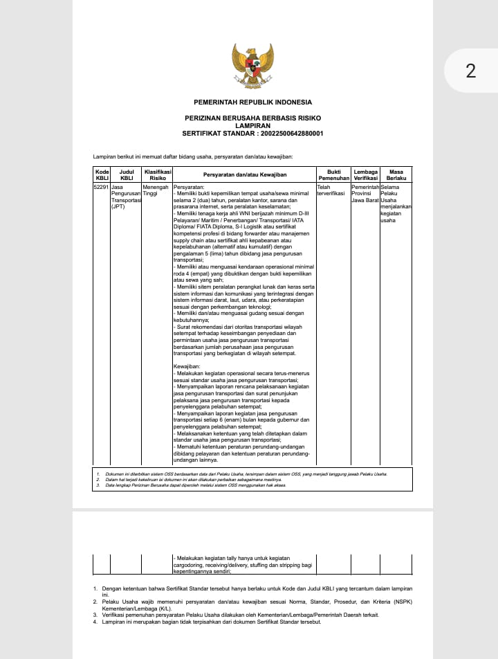 Jasa buat SIUJPT forwarding terdekat dikota anda.